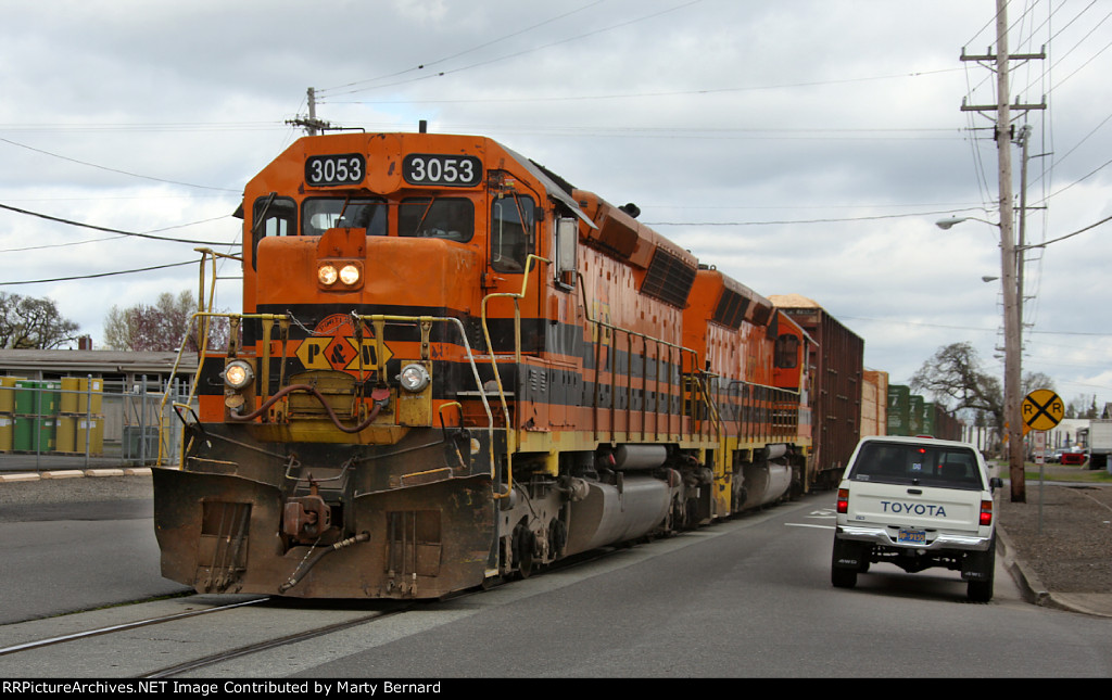 PNWR 3053 Southbound on Front Street